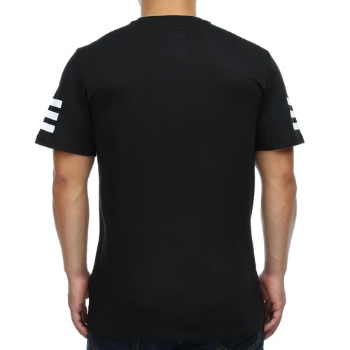 Adidas Global Lock Up Tee Black White Screenprint Men's SS T-Shirt | eBay