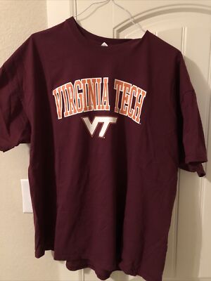 Virginia Tech VT Hokies NCAA College Short Sleeve T-Shirt Men's Size ...