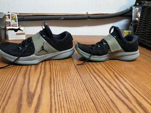 NIKE JORDAN TRAINER 2 FLYKNIT Black Basketball Trainers 921210-014 size ...