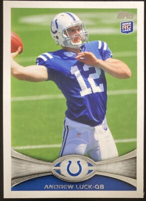 Andrew Luck 2012 Topps Rookie Card #140 | eBay