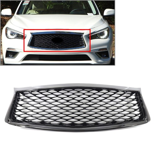 Honeycomb Front Bumper Center Mesh Grille Grill For Infiniti Q50 Q50S ...