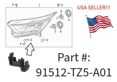 PAIR OF HEAD LAMP MOULDING CLIPS FOR 2017-ON HONDA CR-V! PART#: 33152 ...