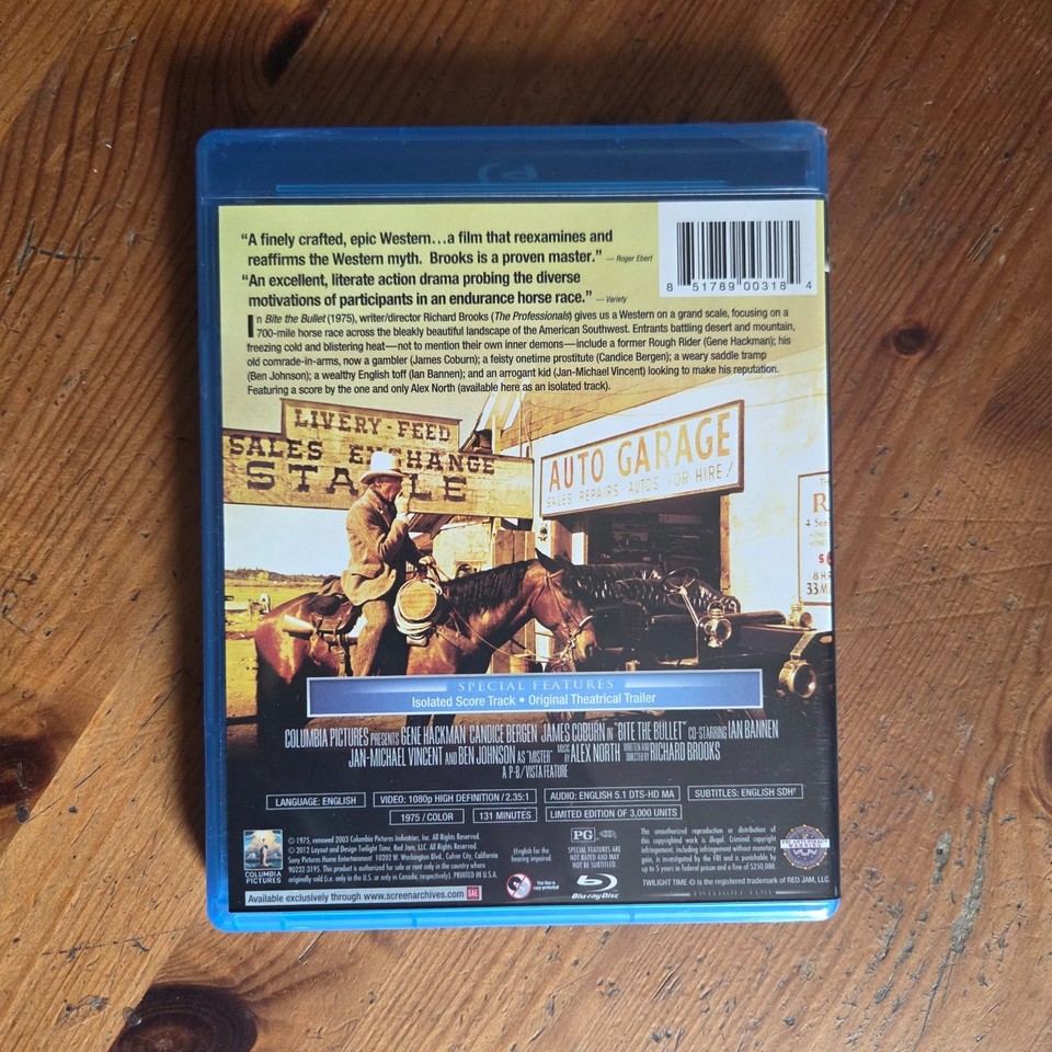 BITE THE BULLET Blu-ray *Twilight Time* Gene Hackman Candice Bergen | eBay