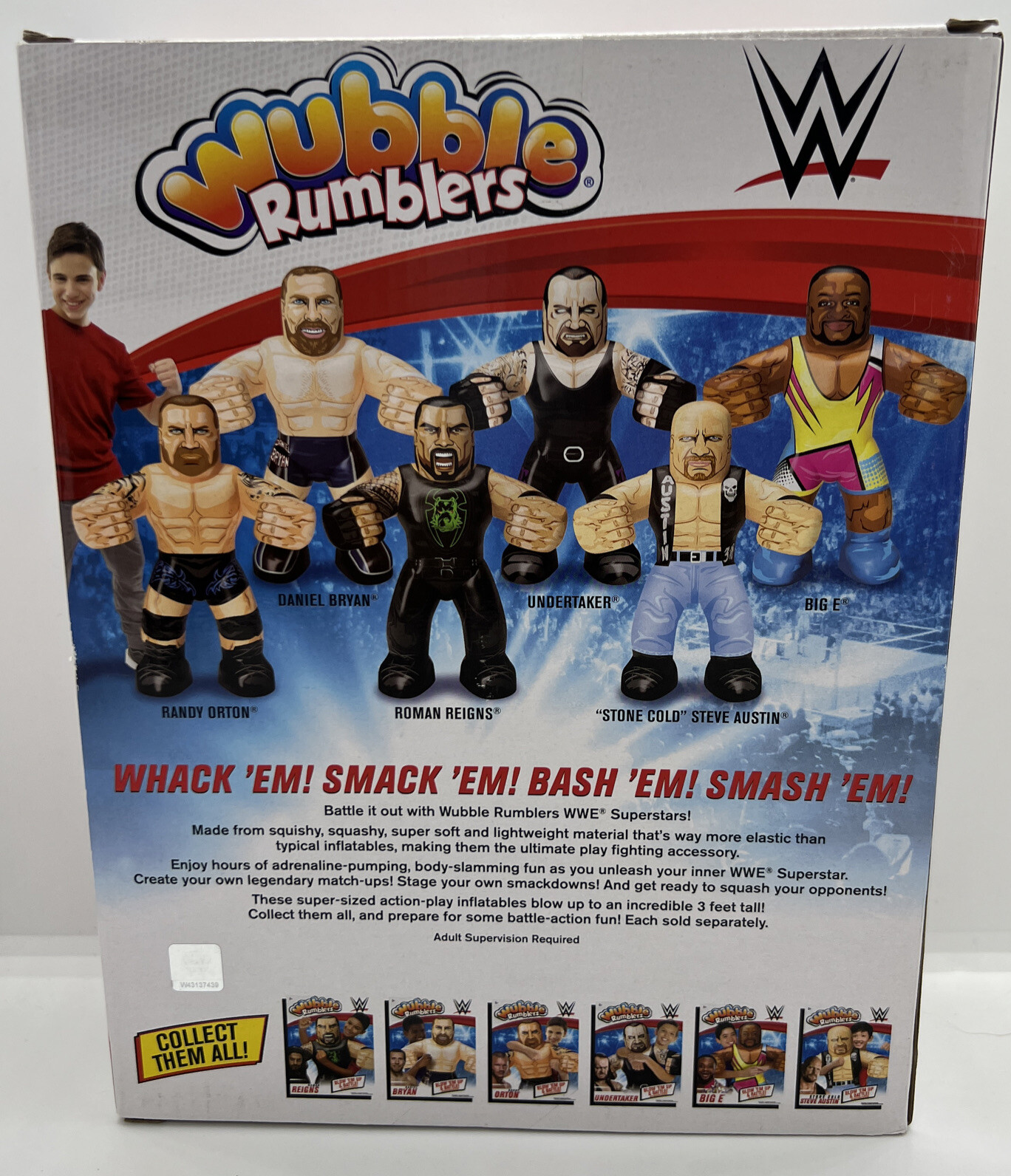 WWE Wubble Rumblers Undertaker & Roman Reigns Inflatable Toy 3 FT - for ...