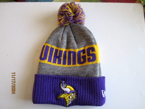 Minnesota Vikings New Era Cuffed Cheer Knit Stocking Cap - NFL | eBay
