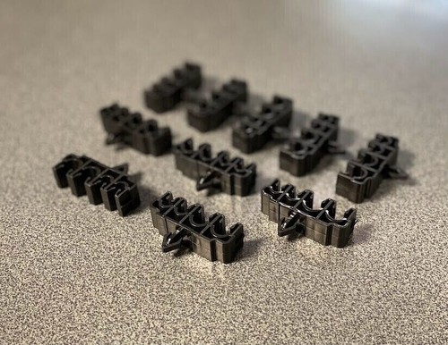 10x Multi Plastic Brake Line Pipe Mounting Holder Clips 5mm 8mm 3/16” 5 ...
