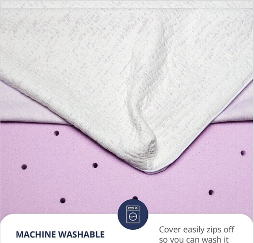 3 Inch Purple Memory Foam Mattress Topper Gel Infused Cooling Mattress ...