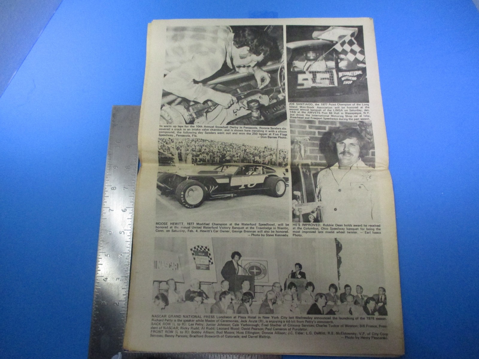 Illustrated Speedway News January 17, 1978 Nazareth Speedway Butch ...
