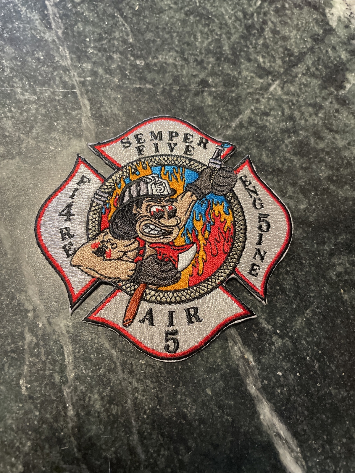 Semper Five Air Engine Fire Dept Patch Iron On 4” Rare Unknown | eBay