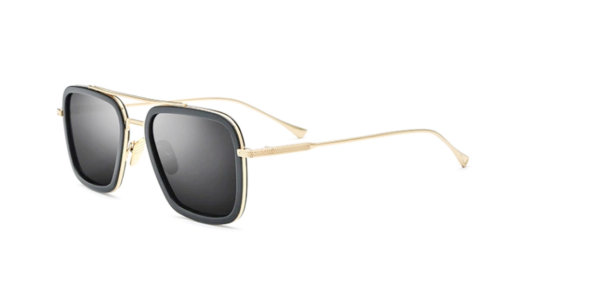 DESIGN INSPIRED SpiderMan Tony Stark EDITH SQUARE FRAME AVIATOR ...