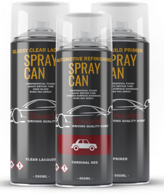 Aerosol Spray Paint Kit For Ford Sierra Cardinal Red Xsc1592 400ml ...