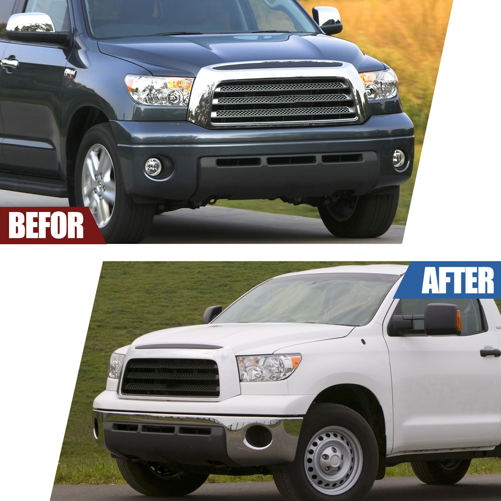 2007-2013 Toyota Tundra Front Bumper Chrome Steel | 521110C021 ...