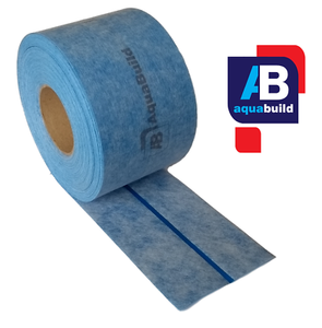 50m AQUA BUILD IV Waterproof Fleece Tanking Tape with elastic flexible ...