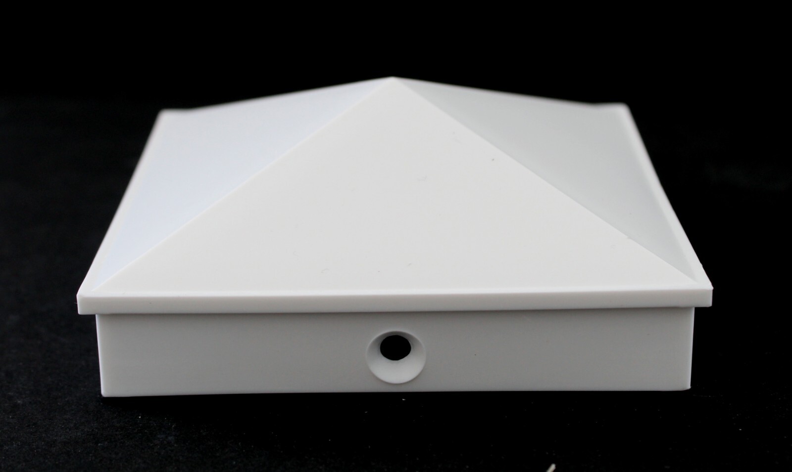 5x5 Nominal (4-1/2"x4-1/2") White Plastic Pyramid Fence Cap 8, 16, 24 ...