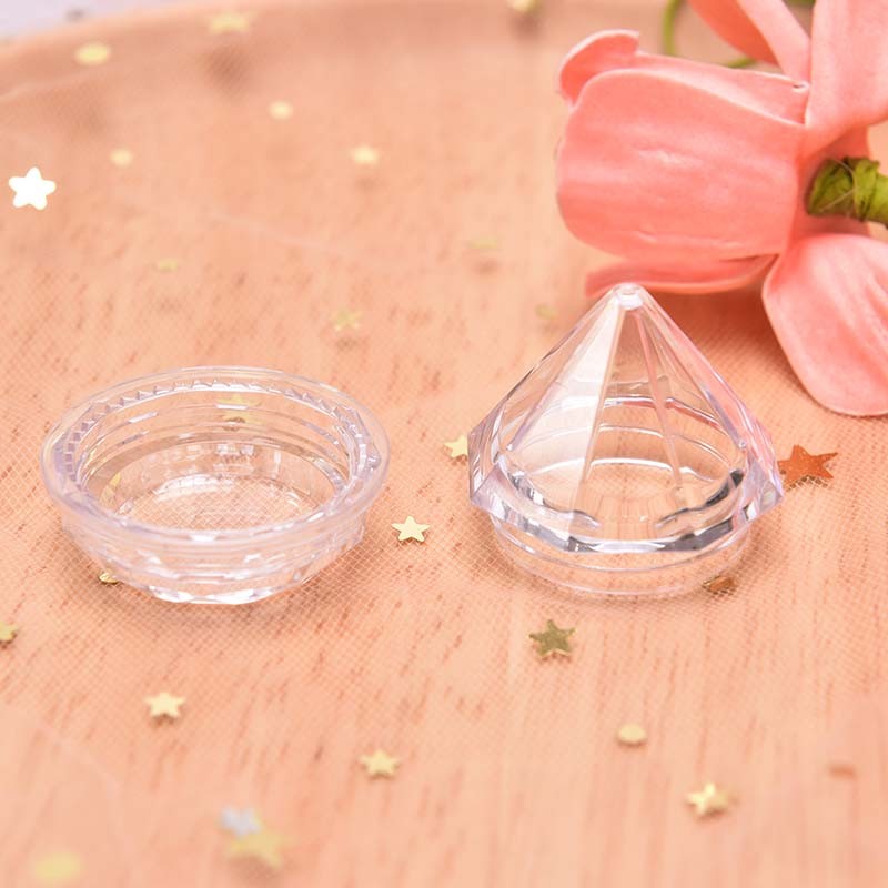 10pcs Clear Empty Cream Balm Lotion Container Jar Box Pots 5g DIAMOND ...