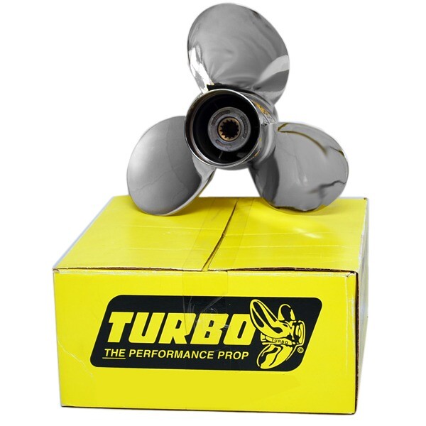 Turbo Pontoon UT Boat Propeller PO120011R | OMC RH 12 x 11P Stainless ...