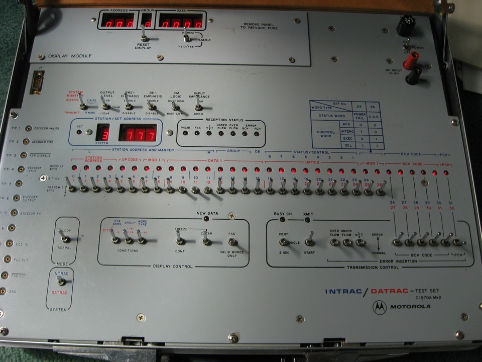 Motorola Intrac Datrac C1570A Mk2 Test Set in Case w Cables Manuals ...