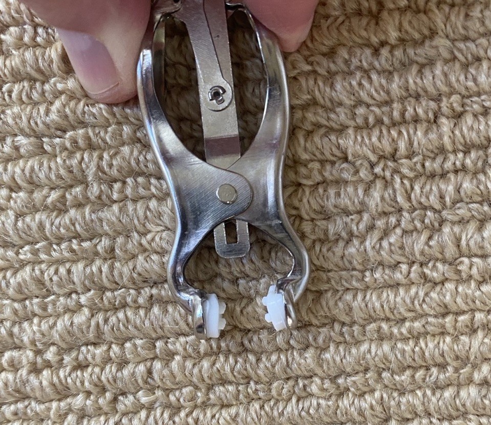 Beautiful Adjustable Tower Of Pain Nipple Clamps Acrylic and Steel | eBay