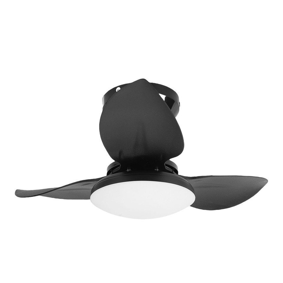 Ceiling Fan Light Flush Mount 25in Small Dimmable LED 6 Speed Quiet DC ...