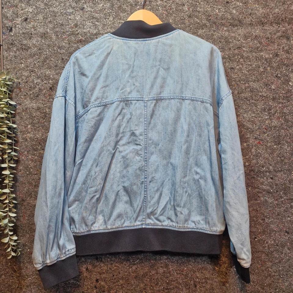 Levi's Men's Light Blue Denim Bomber Jacket | eBay UK