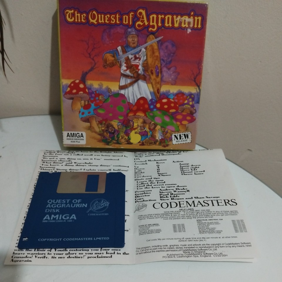 The Quest Of Agravain By Codemasters ~ Original Boxed Amiga Game | eBay UK