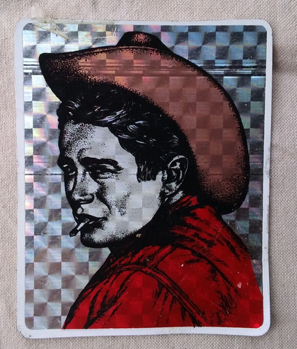 JAMES DEAN PRISMATIC STICKER/adesivo/Hollywood/La Valle Dell'Eden ...