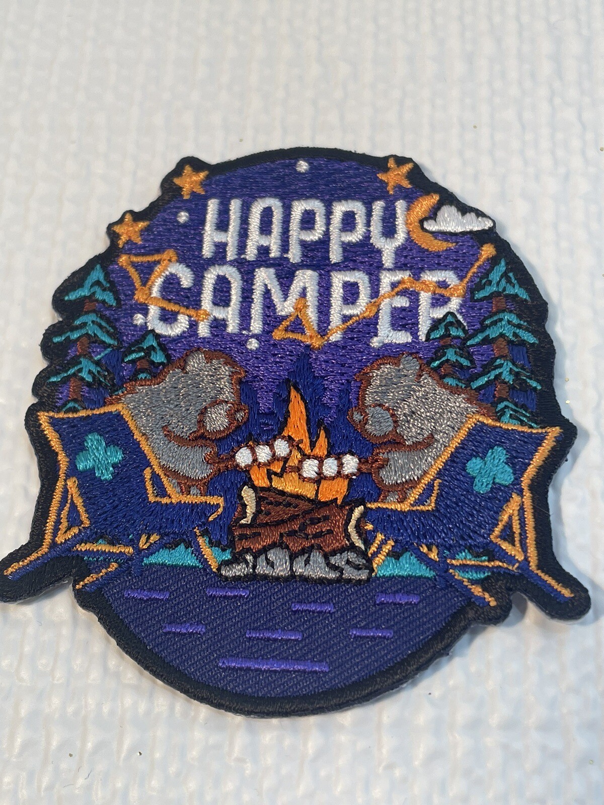 Girl Scouts Happy Camper Patch - Iron-on - New | eBay
