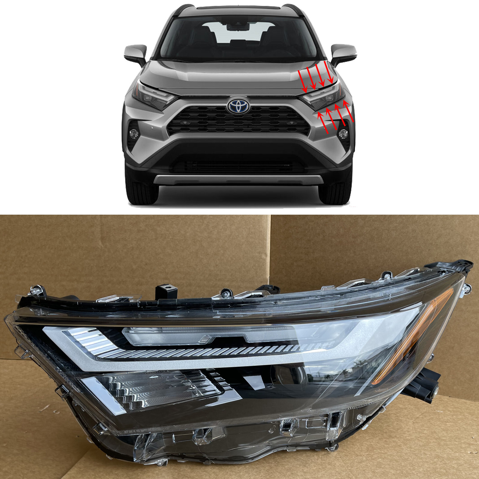 Headlight for 2022 2023 2024 Toyota RAV4 Assembly LED Left Driver ...