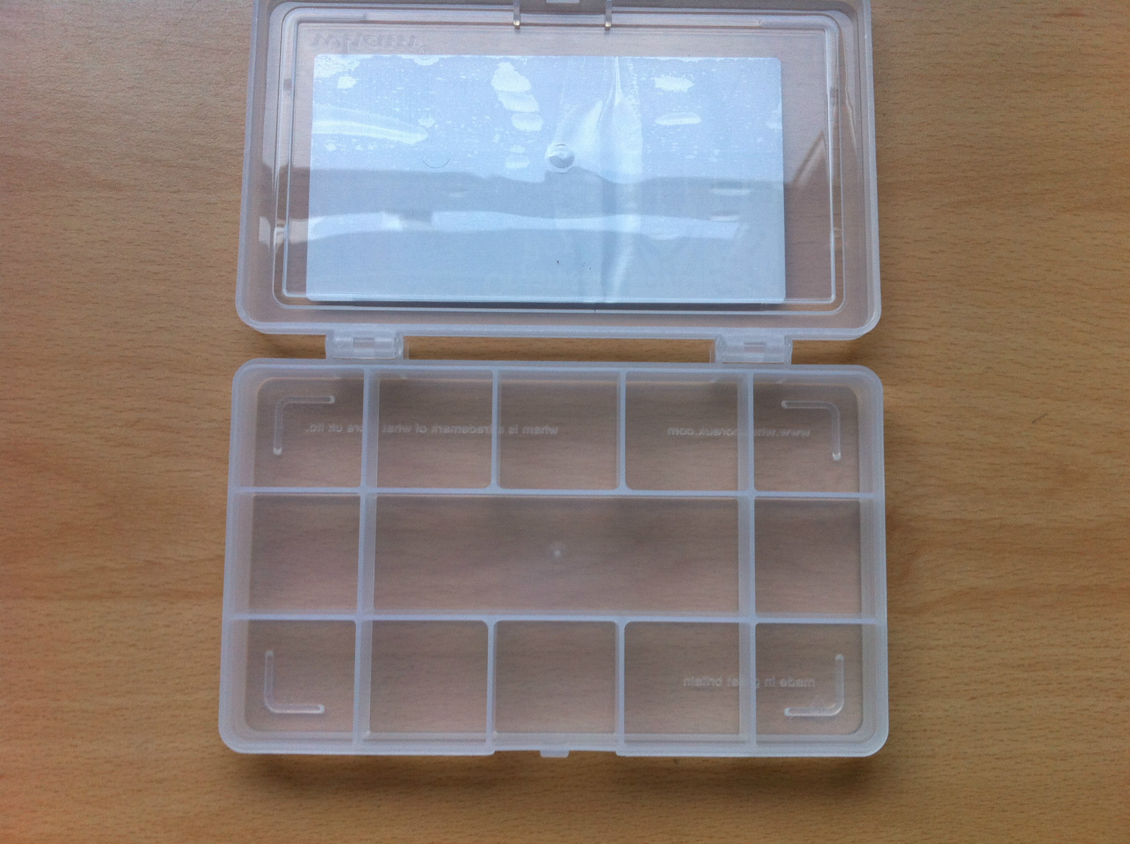 Clear Plastic Organiser Box Hobbies Crafts DIY Stationery Fishing ...