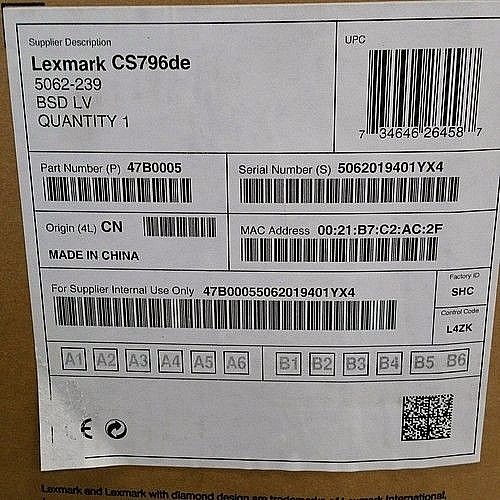 Lexmark Color Laser CS796de Printer 47B0005 | eBay