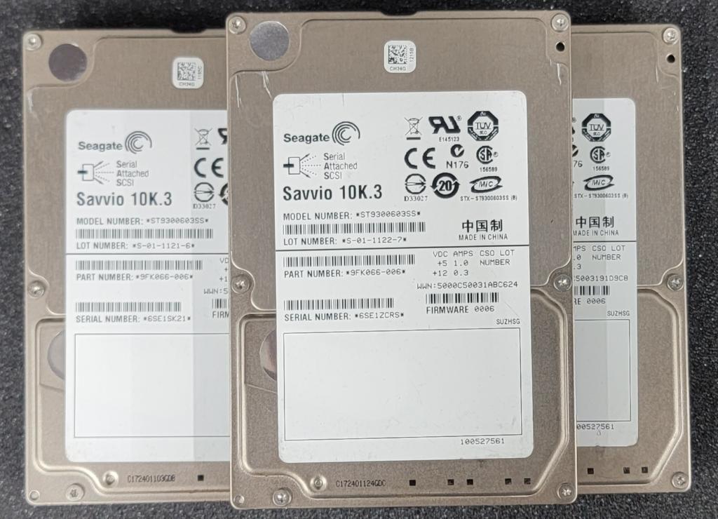 ST9300603SS Seagate 300GB 10K 6G 2.5" SAS (Lot of 3) Hard Drives | eBay