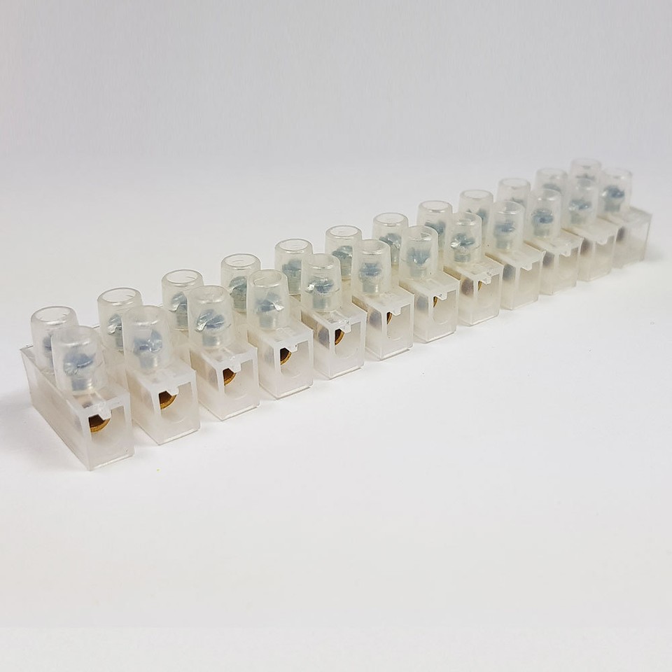 Chocolate Block Connector Strip 12 Way 3 5 10 15 30 60 Amp Electrical ...