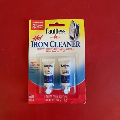 Faultless Hot Iron Cleaner - 2 Pack .17oz tubes .34 OZ total: Flat ...