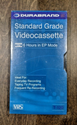 DURABRAND - Standard Grade VHS Videocassette - New Sealed - 6 Hours EP ...