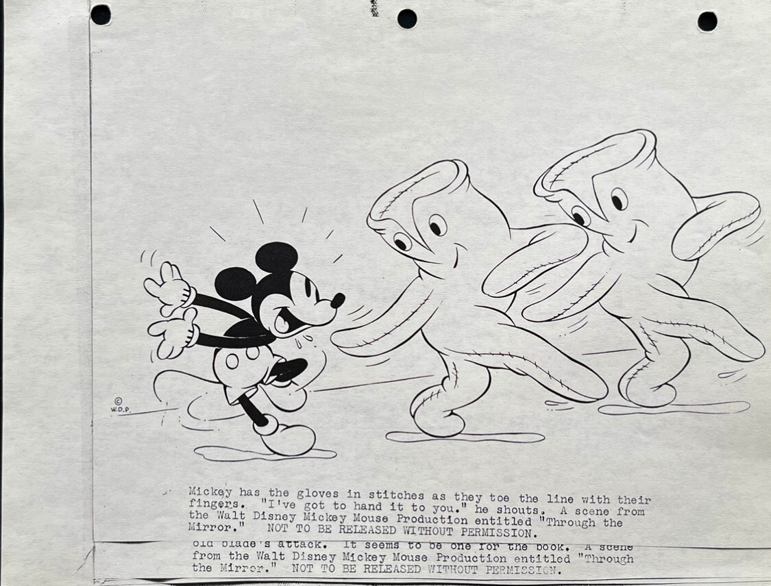 Mickey Mouse Glove Print Out