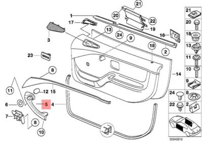 Car & Truck Interior Parts Genuine BMW Z3 E36 Front Left Door Interior ...