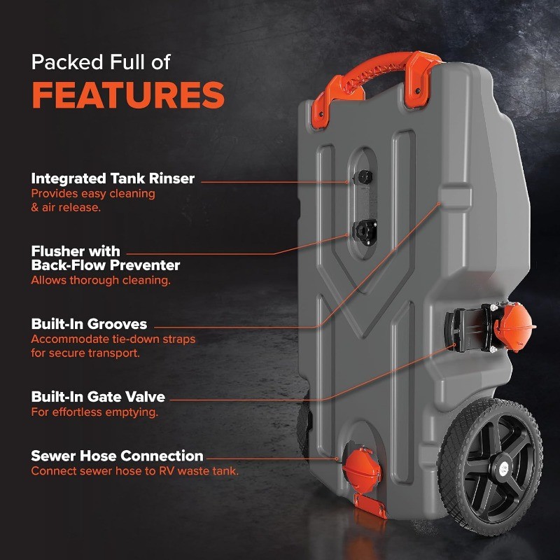 New Camco Rhino 36-Gallon Camper/RV Tote Tank - Features Large Heavy | eBay