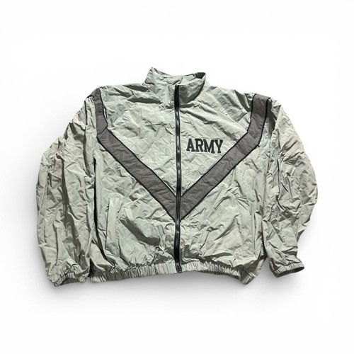 US Army IPFU Reflective Jacket Gray L/Long Full Zip Windbreaker ...