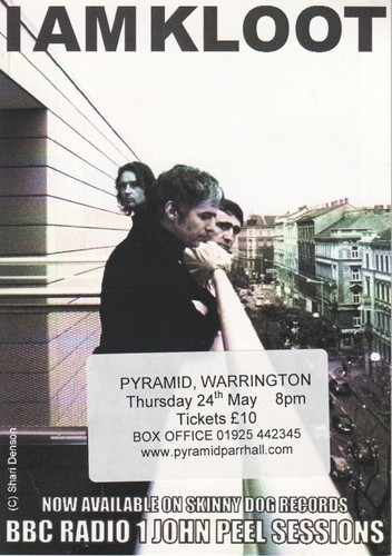 I Am Kloot Pyramid Warrington 24th May 2007 flyer UK 2007 original two ...