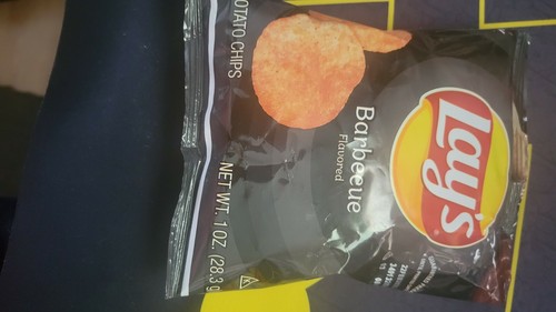 lay's barbecue flavored chips empty bag filled with air rare factory ...