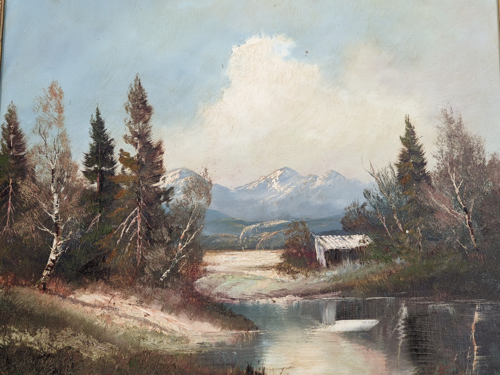 1970s Original German oil painting on canvas by Heinz Ross b.1928 ...