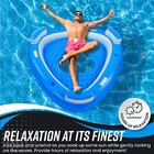 Zone Tech Inflatable Island Pool Float Raft Multi Person Relaxing pool ...