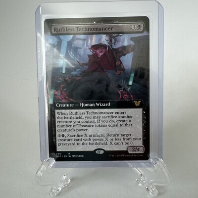 MTG Ruthless Technomancer Commander: Kamigawa: Neon Dynasty 056 Rare NM ...