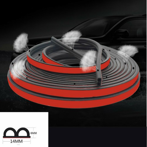 5M B-Shape Universal Car Door Seal Strips Rubber Engine Cover ...