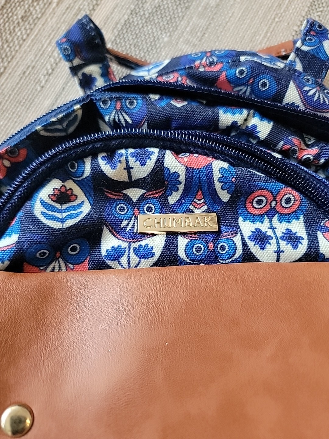 Chumbak Girls Small Owls Backpack Purse Very Cute Zippered & With Carry ...