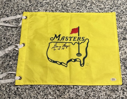 Gary Player Autograph Signed Undated Masters Flag! Psa Coa | eBay