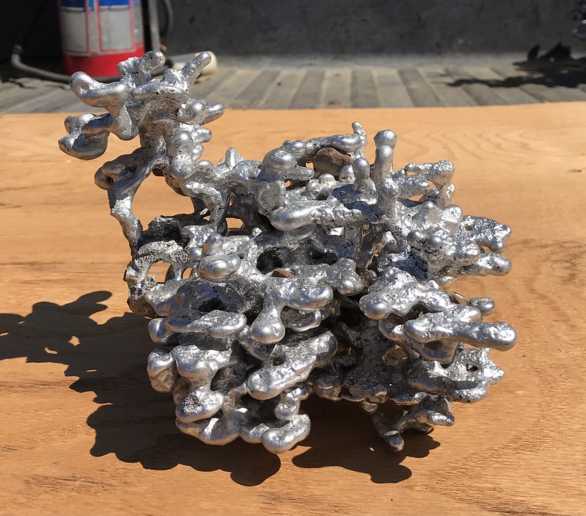 Fire Ant Mound Art Anthill Art Casting Sculpture, Fire Ant Aluminum