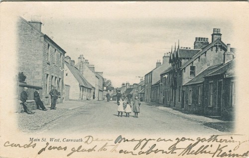 MAIN STREET, WEST, CARNWATH VILLAGE - Early Lanarkshire Postcard | eBay