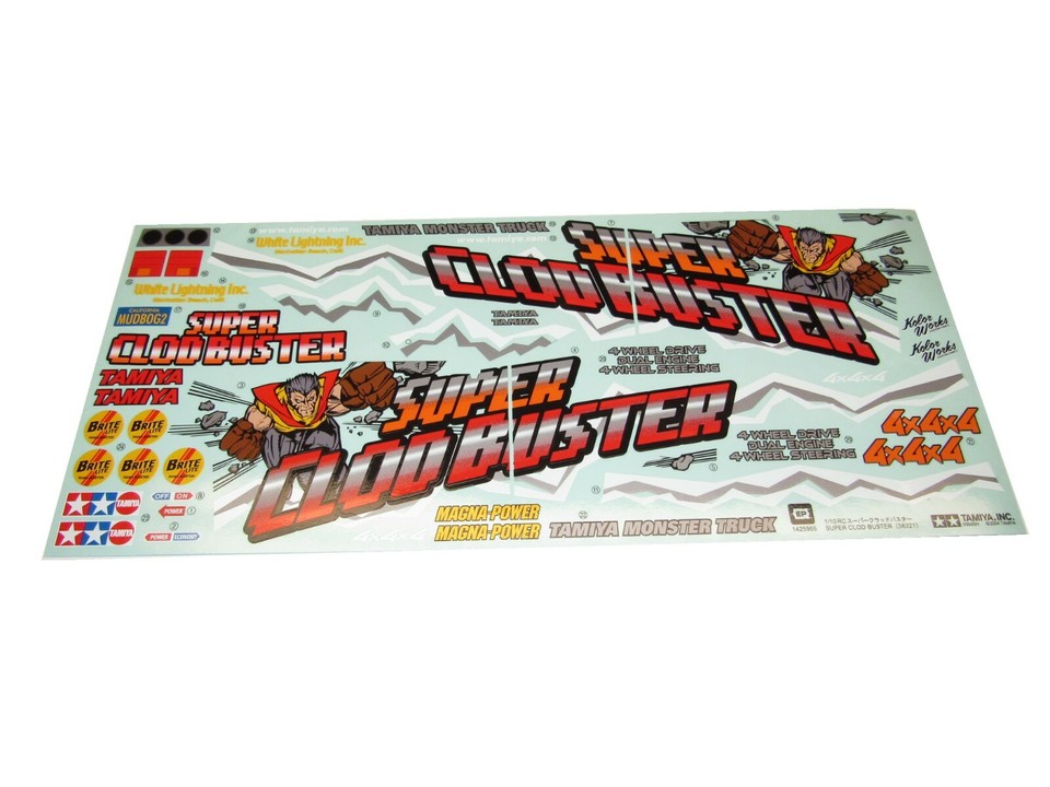 Tamiya Super CLODBUSTER 56518 4x4x4 Hardbody Chevy Truck Body Windows ...