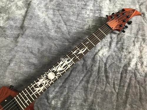 Metallic James Hetfield Kenneth Lawrence Quilted Bubinga Brown Electric ...